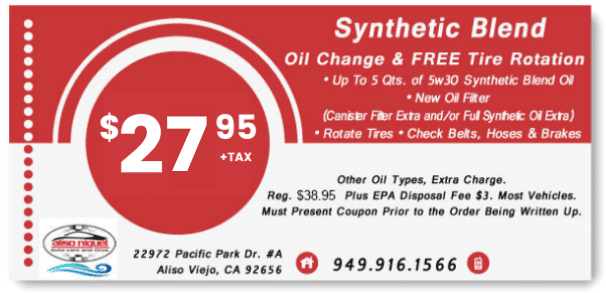 Auto Repair Coupons Aliso Niguel - Aliso Niguel Auto Care